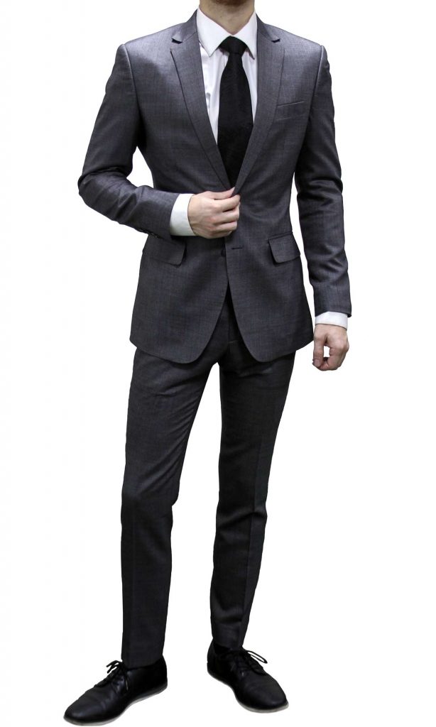 Charcoal Melange Suit - Men's Custom Suits - Fraternity Suits
